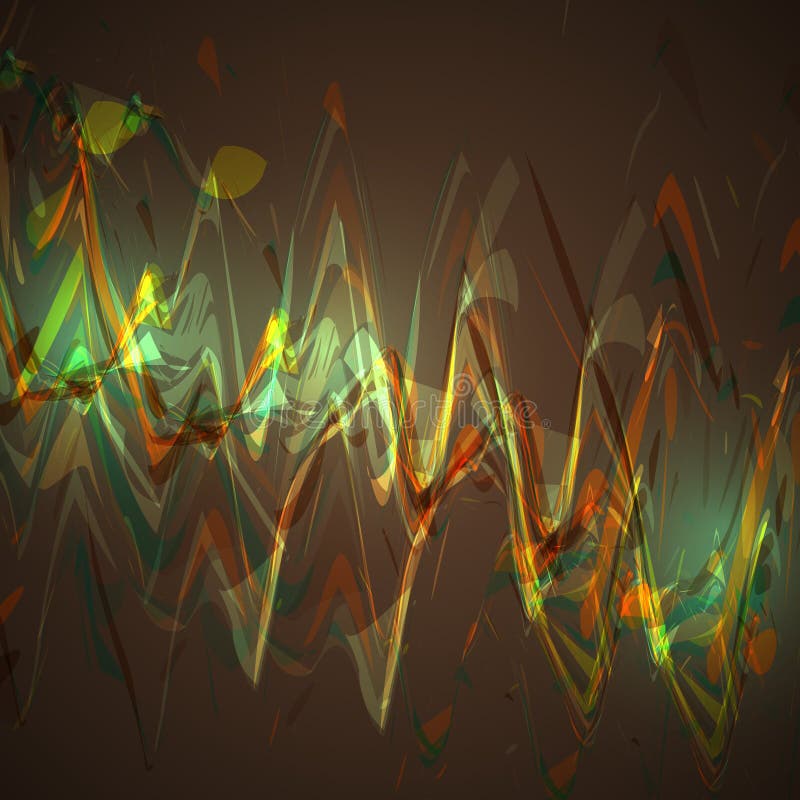 Abstract Brown Wave Background Stock Vector - Illustration of desktop ...