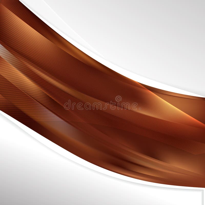 Abstract Brown Wave Business Background Stock Vector - Illustration of ...