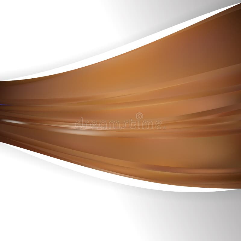 Abstract Brown Wave Business Background Design Template Stock Vector ...