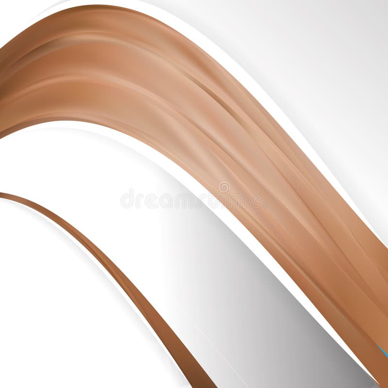 Abstract Brown Wave Business Background Design Template Stock Vector ...
