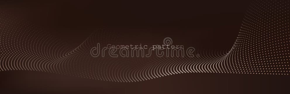 Abstract Brown Wave Geometrical Background Connection Wave Structure ...
