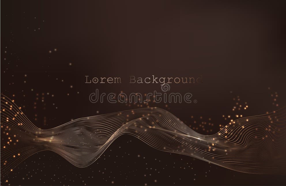 Abstract Brown Wave Geometrical Background Connection Wave Structure ...