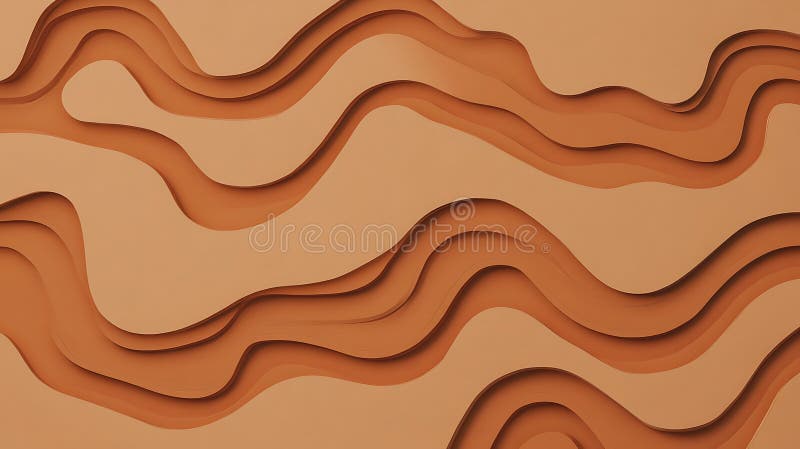 Abstract Brown Wave Pattern Background Design Stock Image - Image of ...