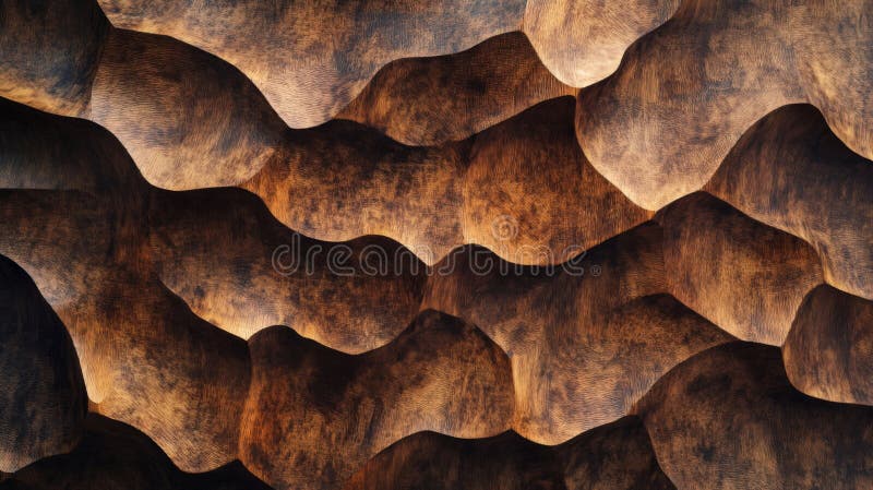 Abstract Brown Wave Texture Background Stock Illustration ...