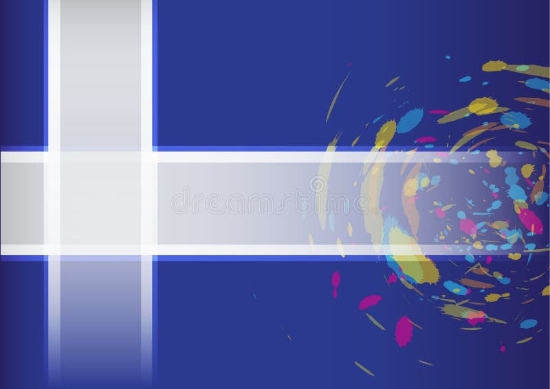 Abstract Brush Blue Circle Plus Frame Vector Background Stock Vector ...