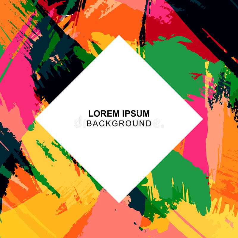 Abstract Brush with Space in the Middle Background Stock Vector ...