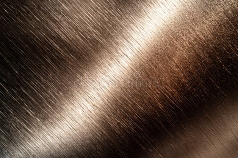 Brushed Bronze Metallic Texture with Soft Gradient Lighting. AI ...