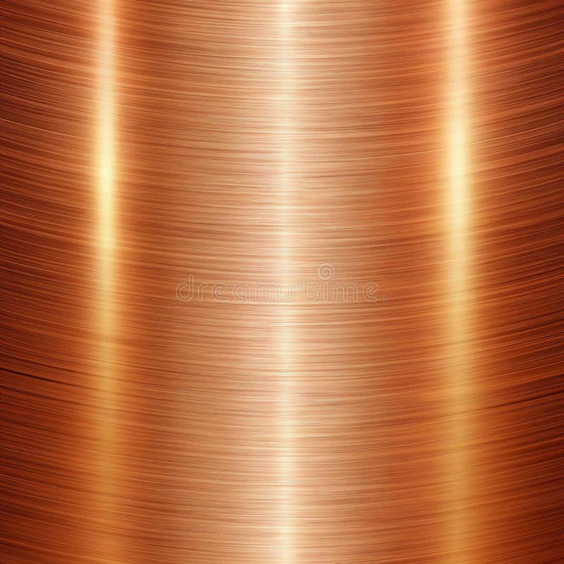 Abstract Brushed Copper Surface Metallic Texture Retro Background Stock ...