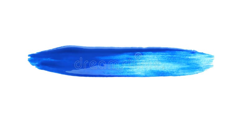 Abstract Brushstroke of Blue Paint Stock Photo - Image of creative ...