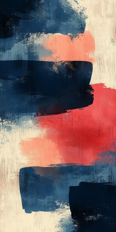 Abstract Brushstroke Pattern in Earth Tones Stock Image - Image of ...