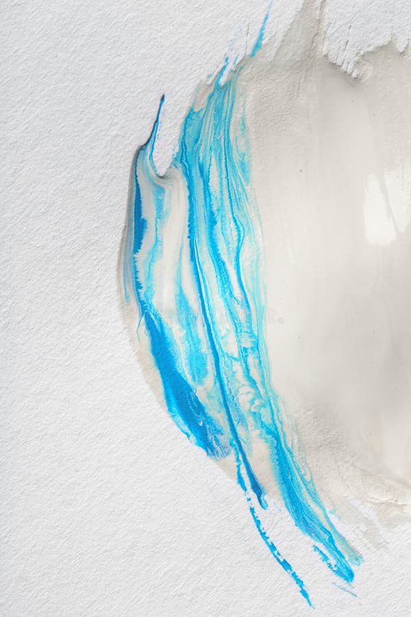 Abstract Brushstroke of Mixed Color Paint Stock Illustration ...