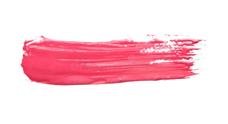 Abstract Brushstroke of Pink Paint Stock Image - Image of design, blot ...