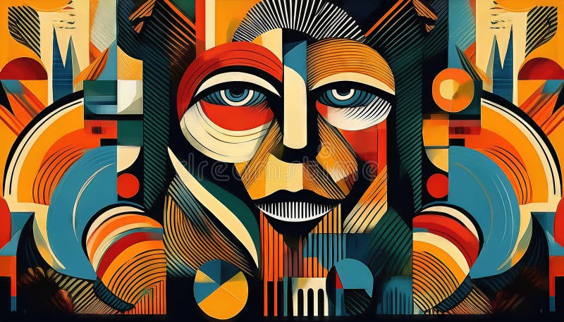 Abstract Brutalist Vector Pattern Striking Geometric Grid in Vibrant ...