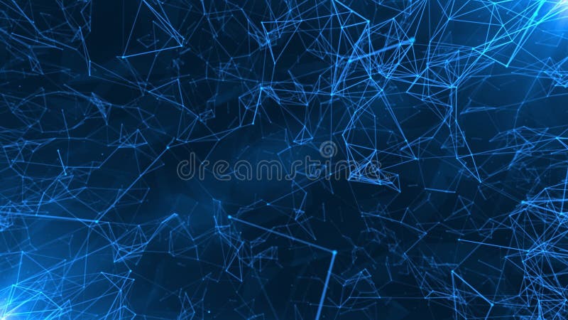 Abstract Bu Three-dimensional Lines Moving Background Stock Video ...