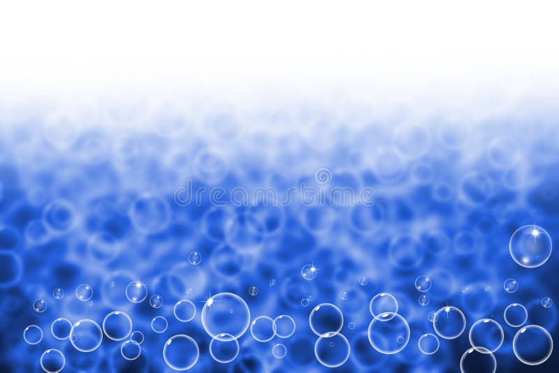 Abstract Bubble Blue Background Stock Illustration - Illustration of ...