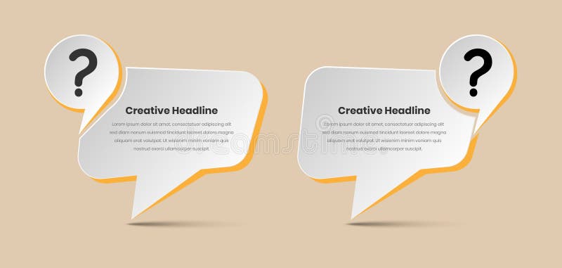 Abstract Bubble Infographic Template with a Question Mark for ...