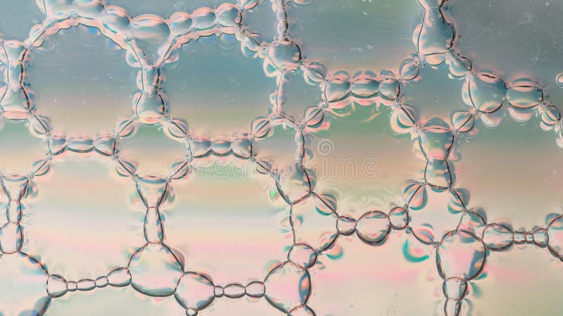 Abstract Bubble Network, Pastel Soap Film Texture High Quality Image ...