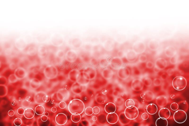 Red Bubbles Background