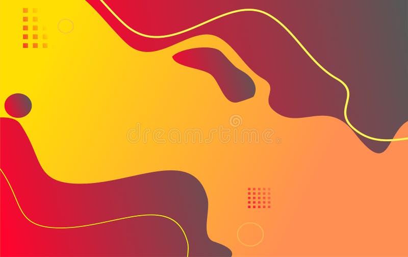 Abstract Bubble Red Orange Background Simple Design Shape Stock ...