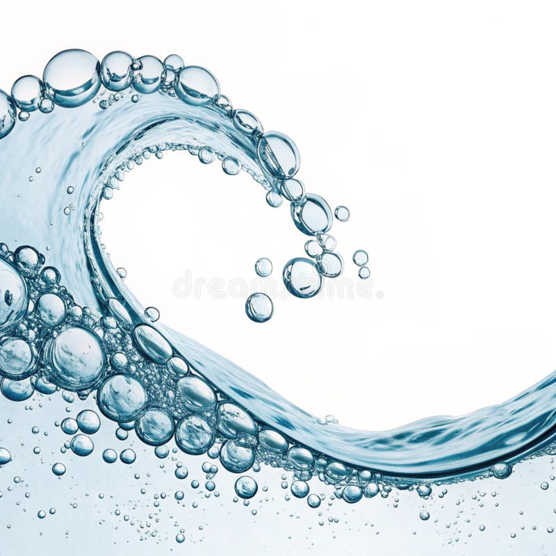 Abstract Bubble Waves Vector Symbol on Transparent Background Stock ...