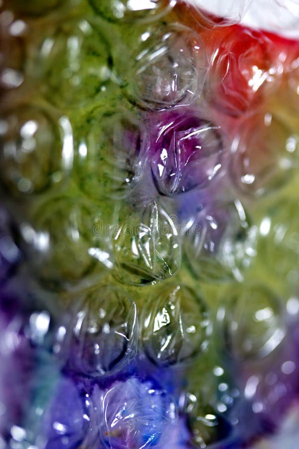 Abstract Bubble Wrap Colour Watercolour Rainbow Packaging Background ...