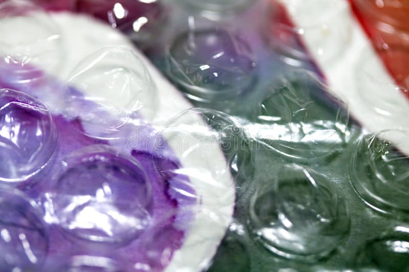 Abstract Bubble Wrap Colour Watercolour Rainbow Packaging Background ...