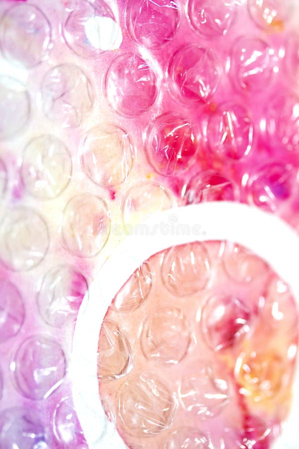 Abstract Bubble Wrap Colour Watercolour Rainbow Packaging Background ...