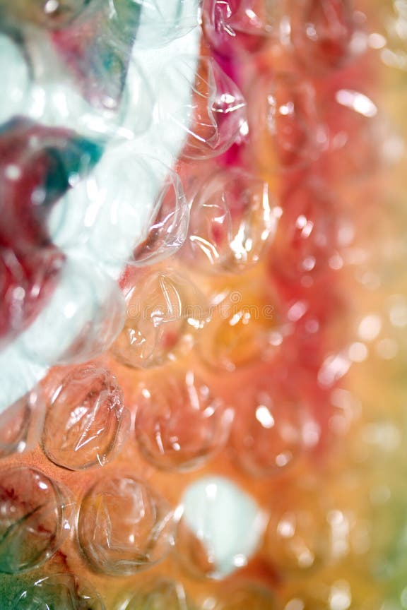 Abstract Bubble Wrap Colour Watercolour Rainbow Packaging Background ...