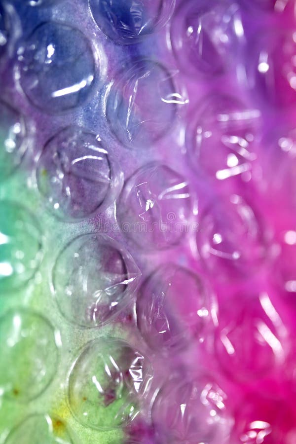 Abstract Bubble Wrap Colour Watercolour Rainbow Packaging Background ...