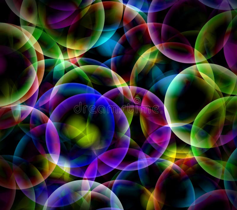 Abstract bubbles stock illustration. Illustration of rainbow - 5758862