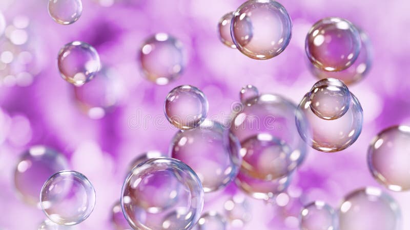 Abstract Bubbles Background. 3D Render Stock Illustration ...