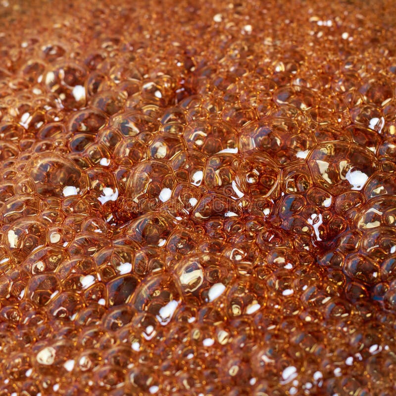 Abstract of Bubbles when Boiling Sugar, Full Frame Stock Image - Image ...