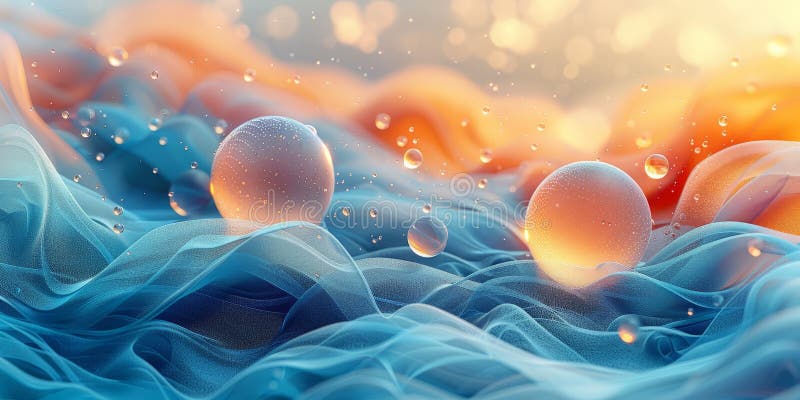 Abstract Bubbles on a Flowing Background, Perfect for Science and ...
