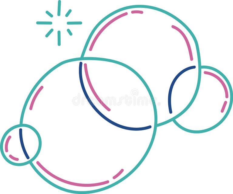 Abstract Bubbles with Sparkle Stock Illustration - Illustration of smooth, airy: 393703642