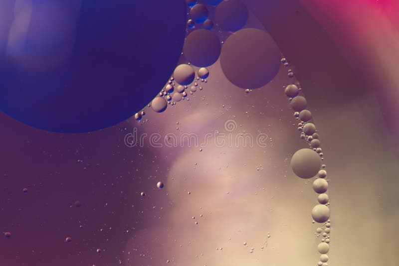 Abstract Bubbles of Water Line Up Like a String of Pearls Stock Image ...