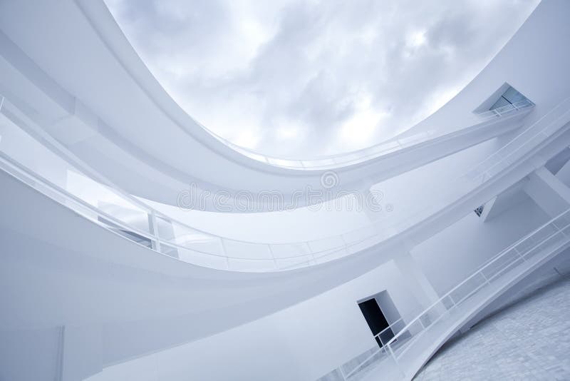 Abstract Building Blue and Gray Stock Photo - Image of cold, metropolis ...