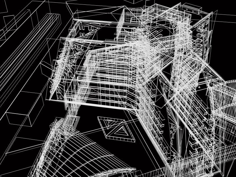 Abstract building stock illustration. Illustration of business - 3807958