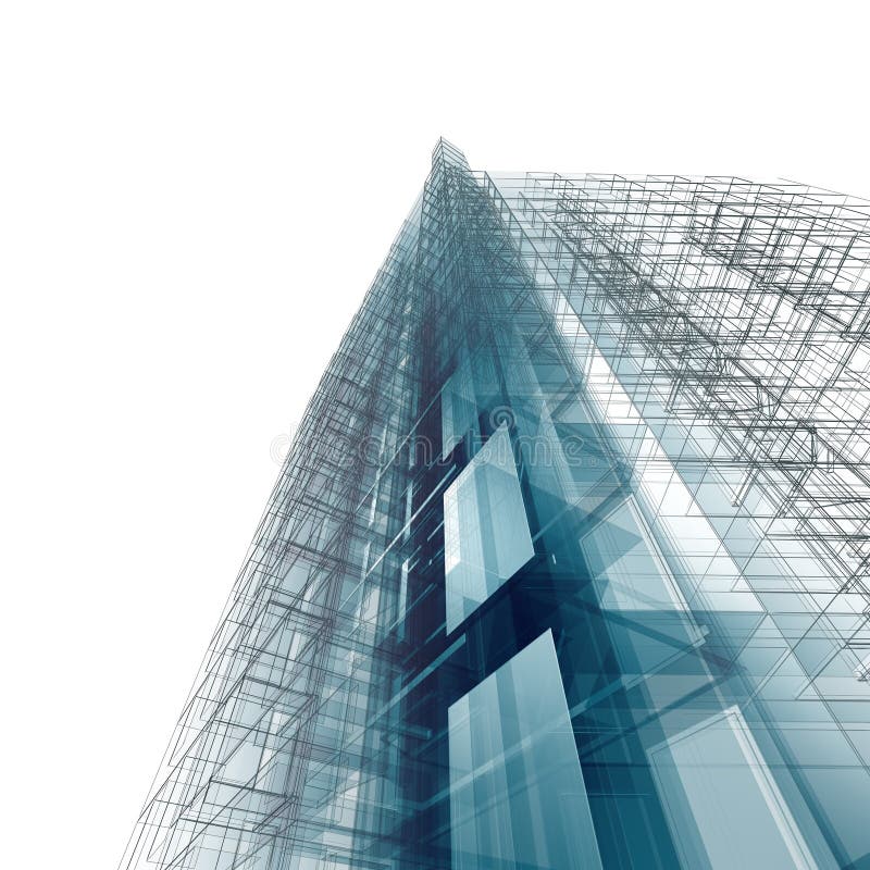 Abstract building stock illustration. Illustration of futuristic - 46426860