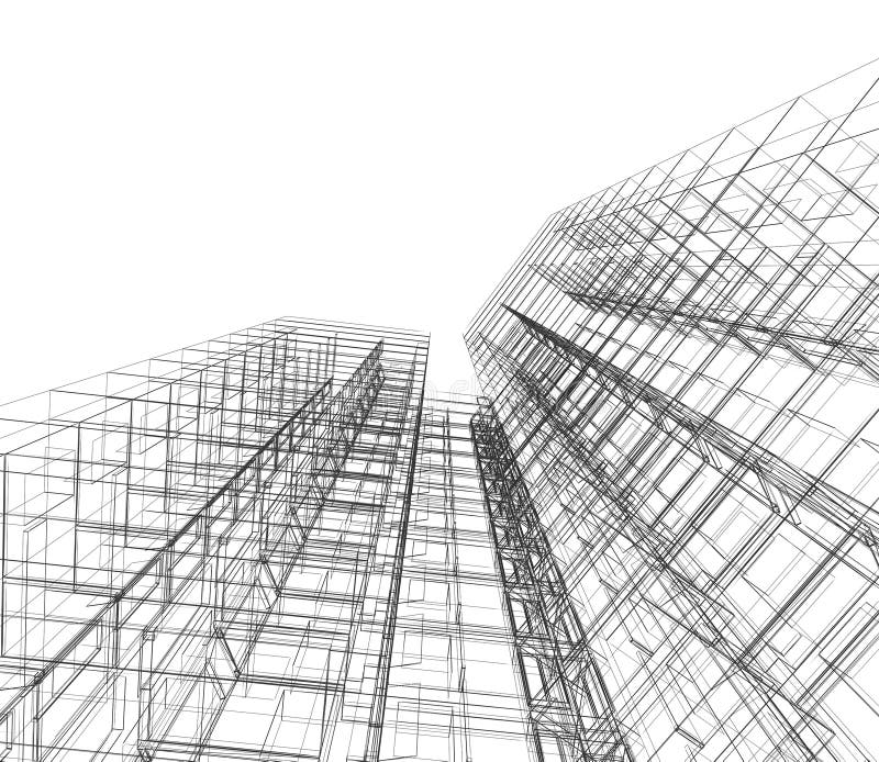 Abstract building stock illustration. Illustration of engineering ...