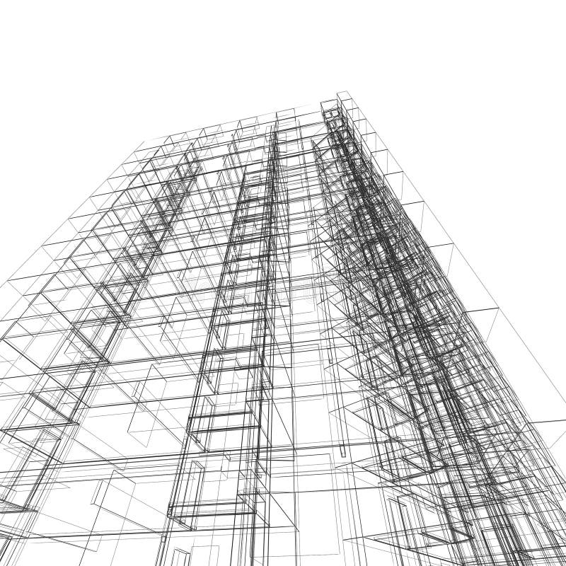 Abstract building stock illustration. Illustration of architecture ...