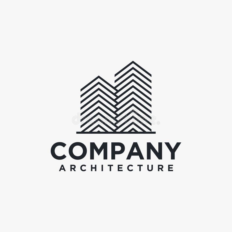 Abstract Building Architecture Logo Stock Illustration - Illustration ...
