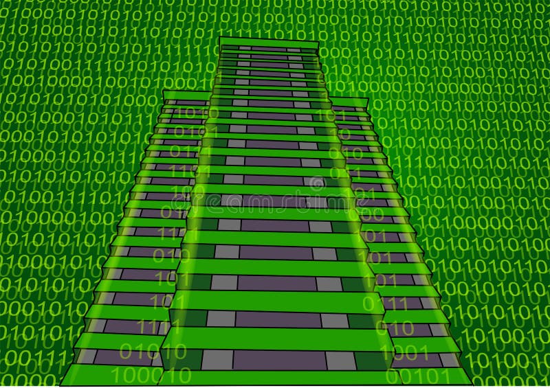 Binary Building stock vector. Illustration of landscape - 98293455