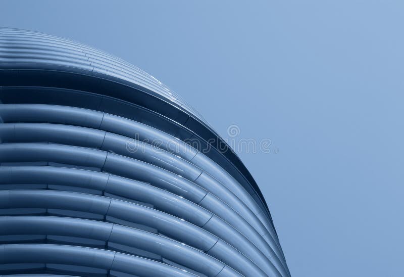 Abstract building in blue stock photo. Image of abstract - 15094460