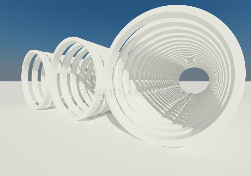 Abstract Building of Circle Stock Illustration - Illustration of hall ...