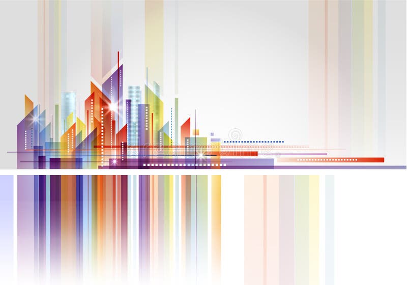 Abstract Building and City Illustration Stock Vector - Illustration of ...
