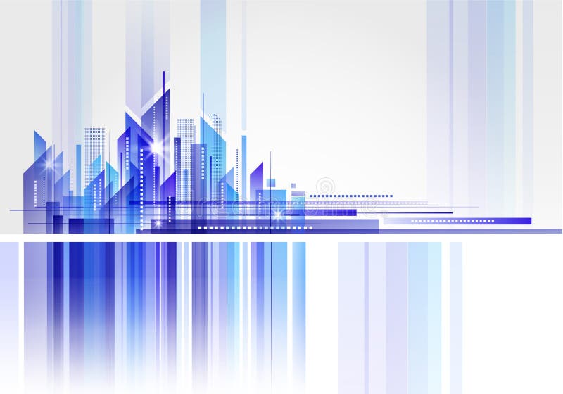 Abstract Building and City Illustration Stock Vector - Illustration of ...