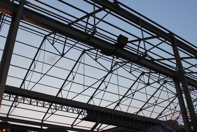 Abstract Building Construction Stock Photo - Image of reflection ...