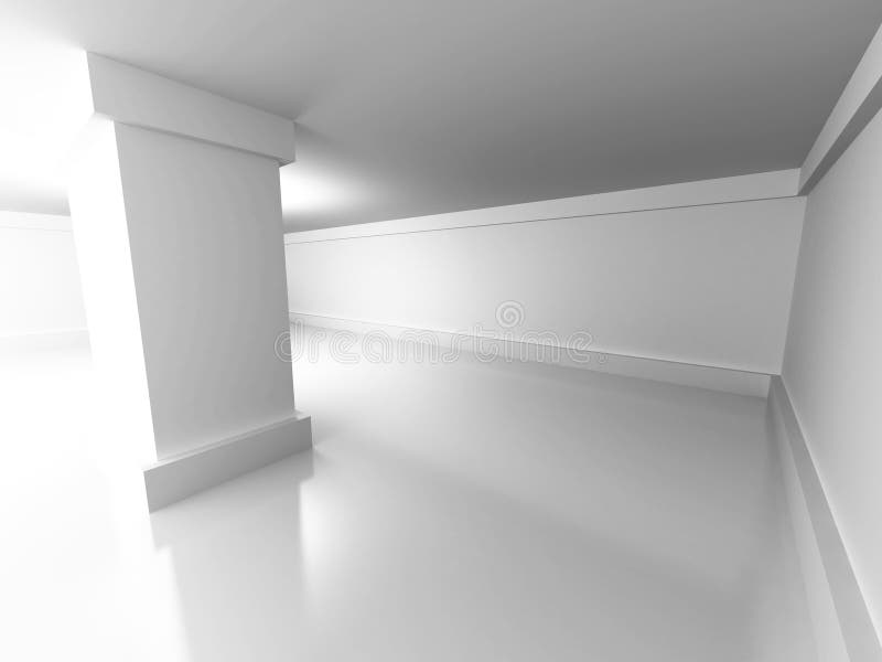 Abstract Building Construction. Corridor Wall Background Stock ...
