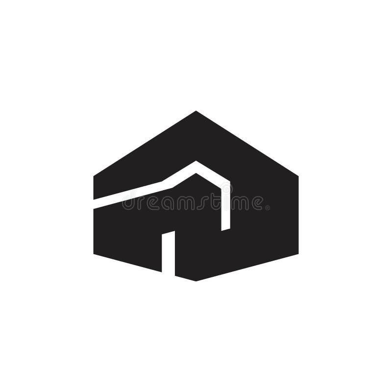 Abstract Building Geometric Home Design Logo Vector Stock Vector ...