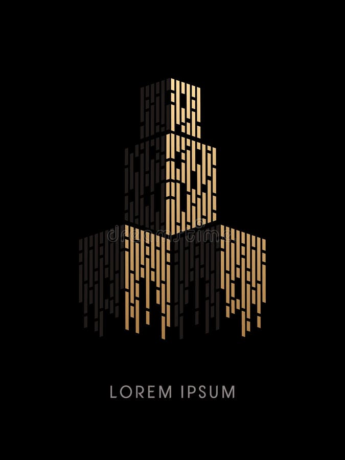 Abstract building graphic stock vector. Illustration of design - 87639502